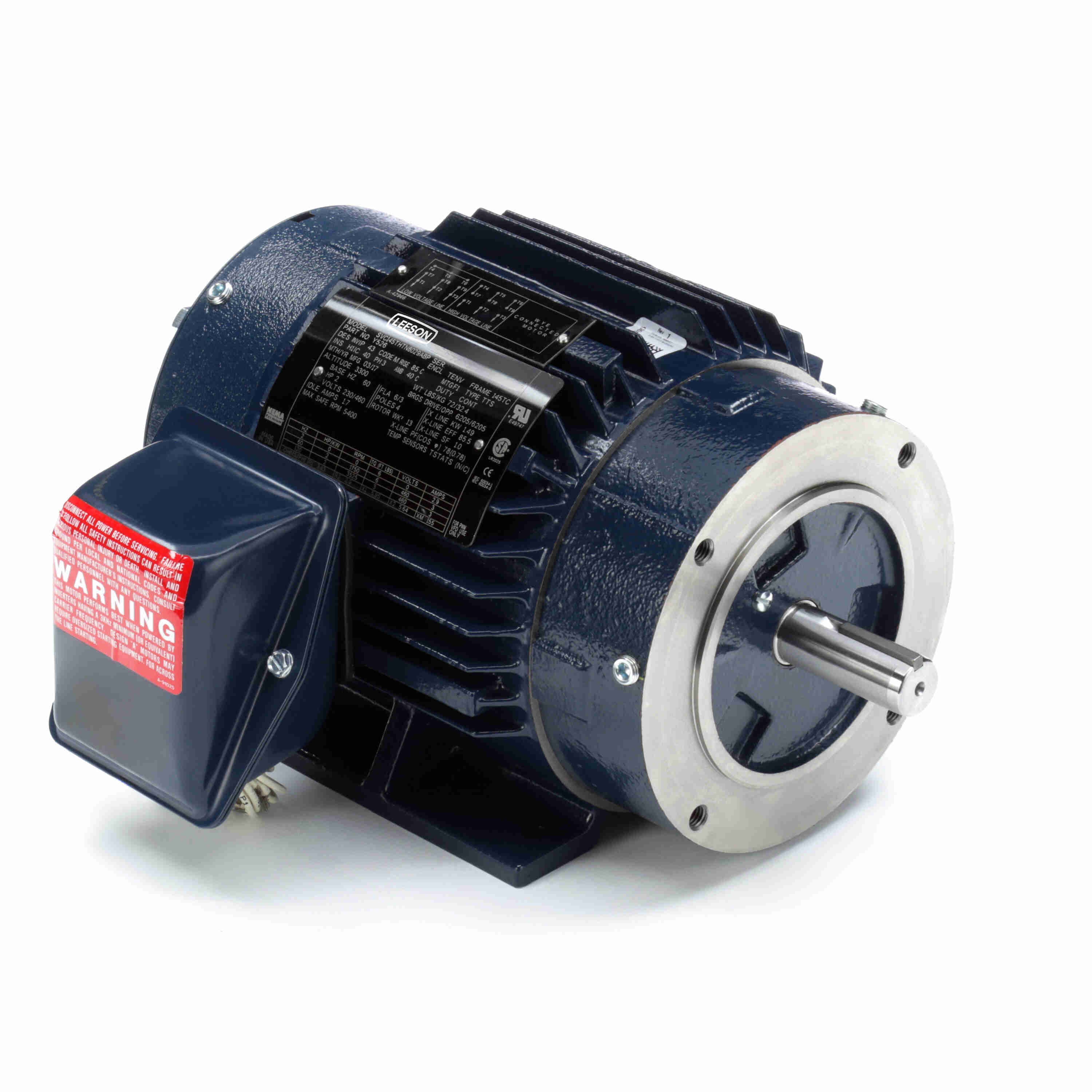 Leeson 145THTN8029 | Y526 | 26VT73 | Inverter Duty Encoder Motor, 2 HP ...