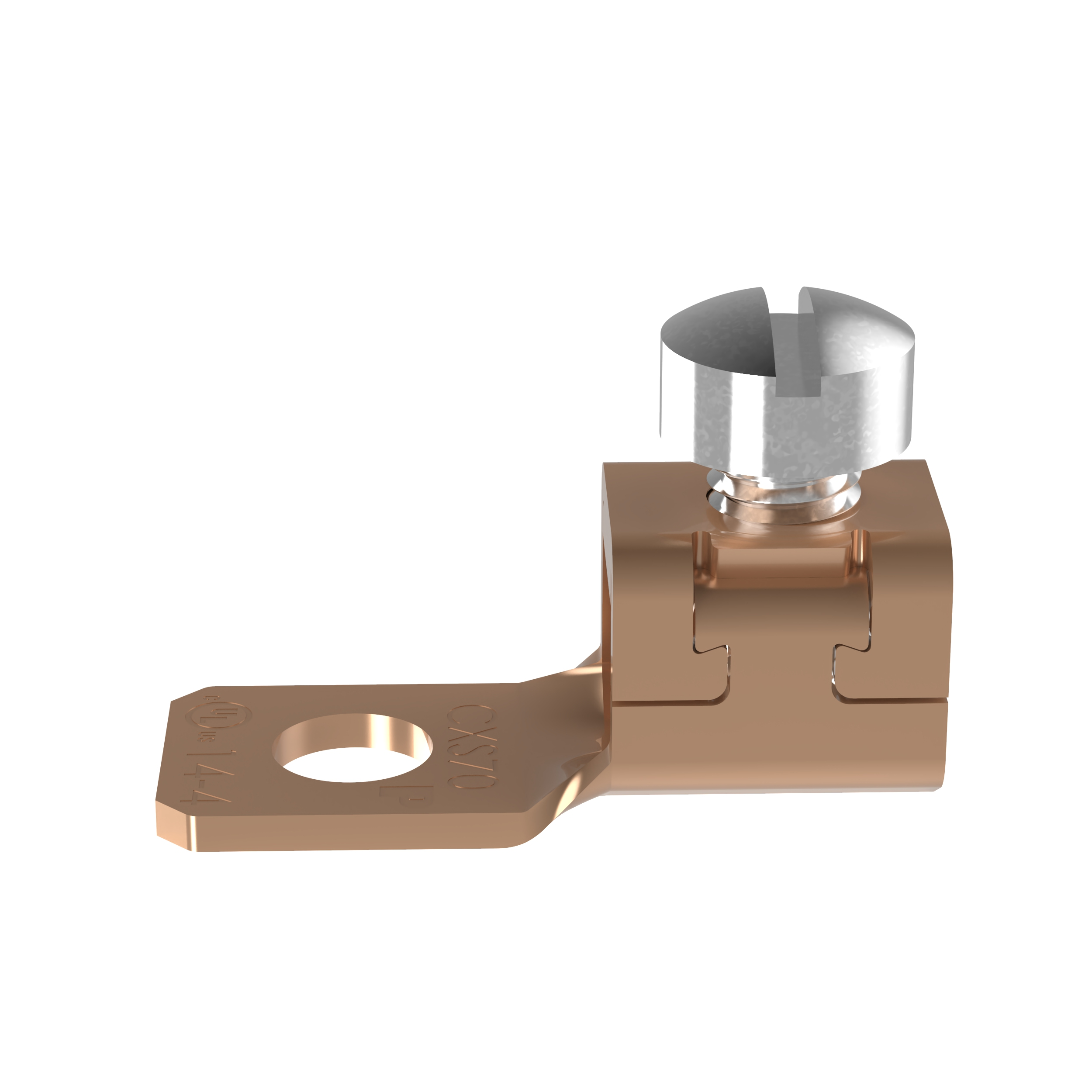 Panduit CXS70-14-C | Mech Lug, Cu, S Feet, #14-#4 Awg, 1/4 Stud ...