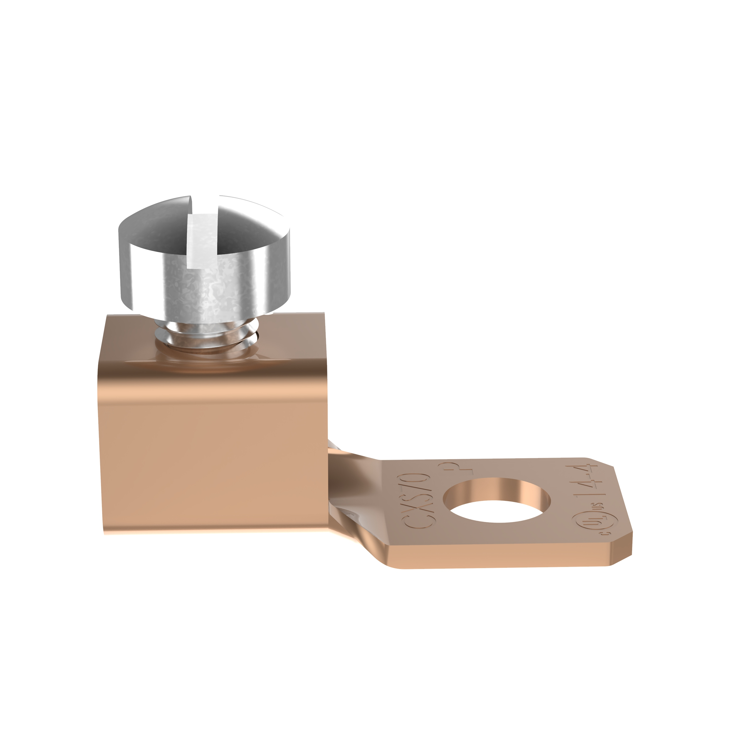 Panduit CXS70-14-C | Mech Lug, Cu, S Feet, #14-#4 Awg, 1/4 Stud ...