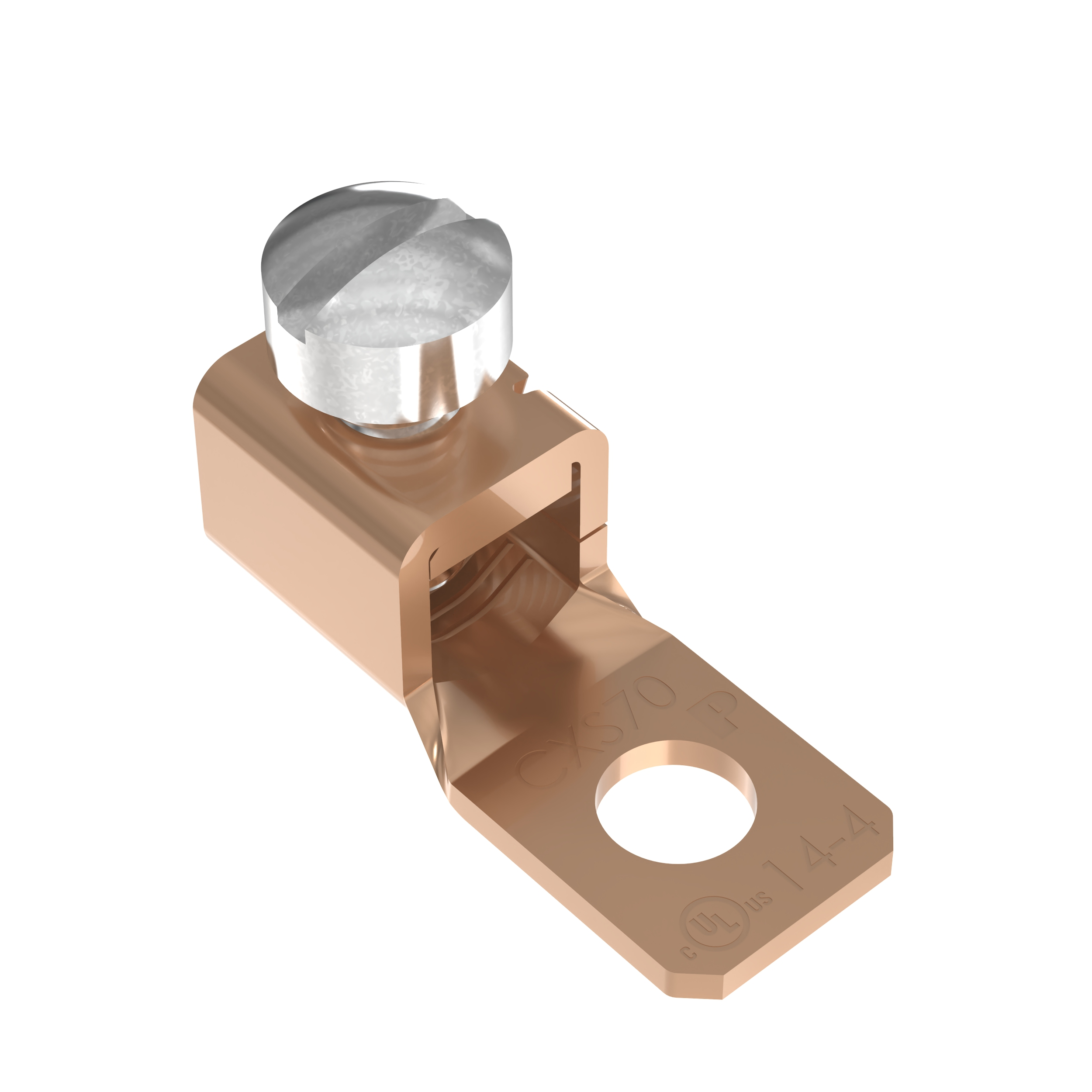 Panduit CXS70-14-C | Mech Lug, Cu, S Feet, #14-#4 Awg, 1/4 Stud ...