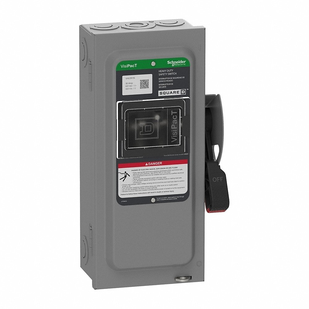 Schneider Electric VHU361N | 808J90 | Non-Fusible Safety switch, 600V ...